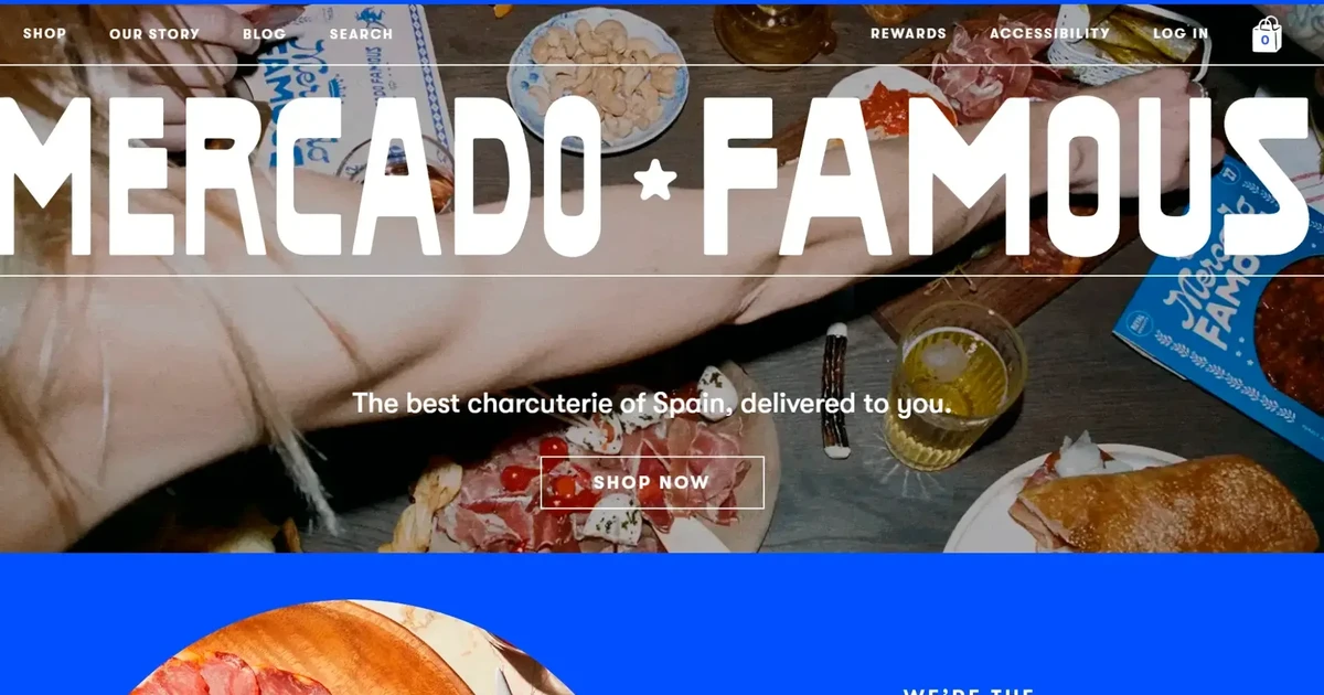 Mercado Famous | Скриншот главной страницы